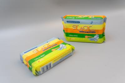 China Feminine Pad For Night Ultra Thin Night Sanitary Napkin Cotton Girl Napkin Material Comfortable Absorbent Leak Protection for sale