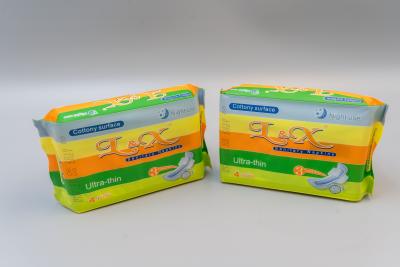 China 283mm Night Sanitary Napkin Incorporating Ultra Thin Thickness and Super Absorbent Polymer SAP Core Technology for Absorbency for sale