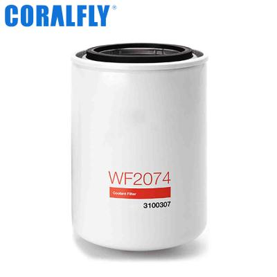 China Standard Size Coolant Water Filter CORALFLY Wf2074 Coolant Filter for sale