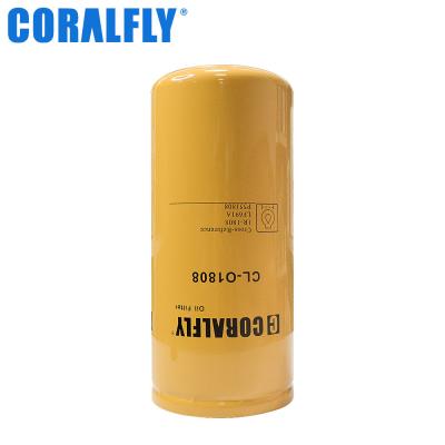 China 21 Micron 1R1808 CORALFLY Oil Filter For Excavator for sale