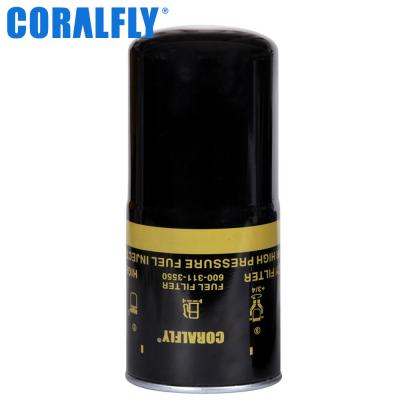 China Spin On 600 311 3550 Komatsu Oil Filter 3 Micron for sale
