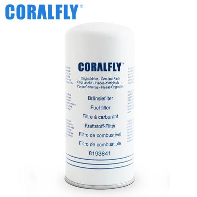 China Gasket OD 72mm 8193841 CORALFLY Oil Filter 5 Micron for sale