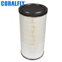 China P777638 For CORALFLY Air Filter Standard Size 8.18 Inch Excavator Air Filter for sale