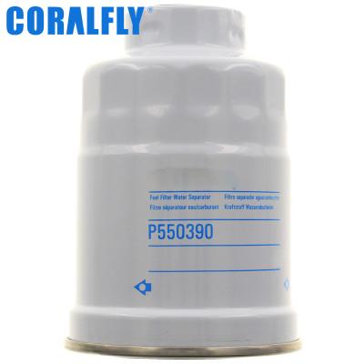 China Spin On P550390 For CORALFLY Fuel Filter Water Separator Warranty 1 Year for sale