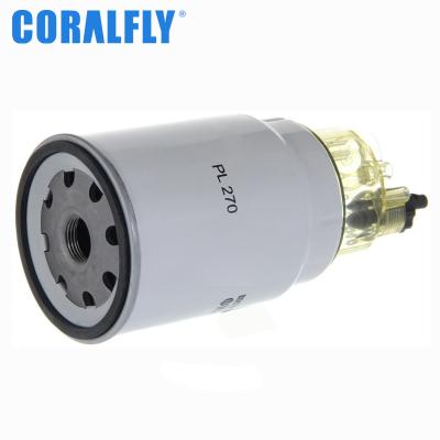 China Coralfly OEM ODM Diesel Engines Truck CORALFLY Fuel Filter PL270 for sale