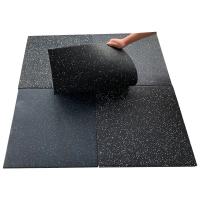 China Anti Slip Sports Floor Tiles Compound Rubber Floor Mat Lightweight for sale