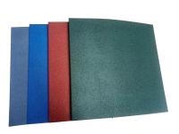 China Green Outdoor Rubber Floor 20mm / 30mm / 40mm Rubber Playground Mats for sale