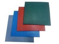 China 30mm 35mm Outdoor Playground Mats High Density Rubber Tile Flooring for sale