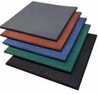 China High Density Rubber Floor Mats for Gym and Playground 15-50mm for sale