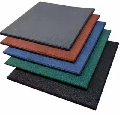 China High Density Rubber Floor Mats for Gym and Playground 15-50mm for sale