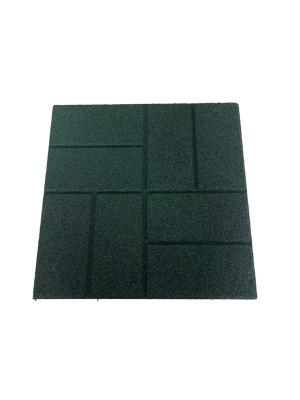 China Playground Tiles Outdoor Rubber Flooring Lightweight 15mm - 50mm 1.0g/cm3 for sale