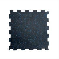 China Fitness Interlocking Rubber Flooring Tiles Impact Resistant 1000x1000mm for sale