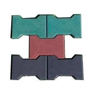 China Non Toxic Interlocking Rubber Stable Mats Black Rubber Bricks For Horse Barns for sale