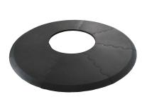 China 1000*600mm Rubber Gym Mats Black Grounding Earthing Mat Anti Slip for sale