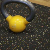 China Custom Commercial Gym Flooring Rolls Green / Blue Rubber Non Slip Matting Roll for sale