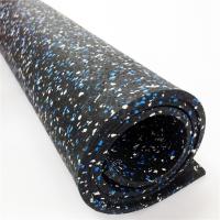 China Exercise GYM Black Rubber Flooring Rolls 1.25m 1.22m 1m for sale