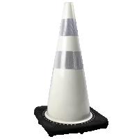 China PE Traffic Cone Rubber Base Korean Style Windproof 2kg for sale