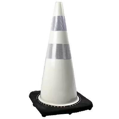 China PE Traffic Cone Rubber Base Korean Style Windproof 2kg for sale