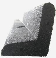 China Recycled Rubber Landscape Edging 1200x100mm Black Border Fence for sale