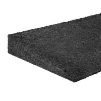 China Recycled Rubber Ramp Edge 1000x200x30mm Transition Rubber Threshold Ramp Black for sale