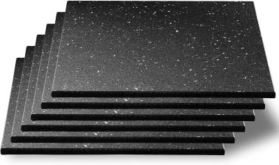 China Black / Red Rubber Wall Panels 500*500mm Gym Wall Padding Panels for sale