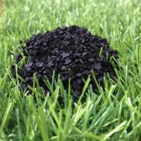 China 1mm - 4mm SBR Rubber Granules Purple / White Rubber Pellets For Artificial Grass for sale