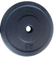 China 51mm Gym Rubber Plate Black Gym Bumper Plates 10kg For Training for sale