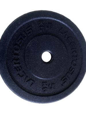 China Black Rubber Barbell Weight Plates 5kg / 10kg / 15kg / 20kg / 25kg Rubber Plates For Weight Lifting for sale