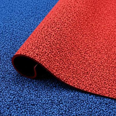 China 60-70 ShoreA Hardness Studded Athletic Rubber Flooring Engineered for Sports Facilities and Gymnasium Flooring Solutions for sale