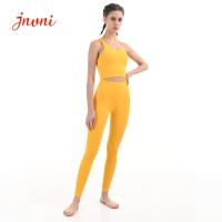 China 75% Recycled Polyester 25% Spandex High Impact Sports Bra and Leggings Set 2 Piece Gym Activewear for sale