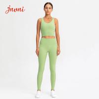 China Women's High Impact Cross Strappy Sports Bra and Leggings Set 2 Piece 210gsm Nylon Spandex for sale
