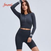 China Women 3 Piece Seamless Yoga Wear Set with High Waist Shorts and Crop Top 60% Polyester for sale