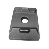 China Precision Forged High Strength Railway Damping Pads 50kN Wear Resistant Steel for sale