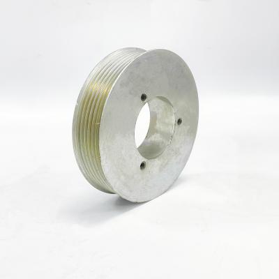 China Precision Forged Aluminum V-Groove Pulley 20-500mm OD with ±0.01mm CNC Tolerance for Industrial Applications for sale