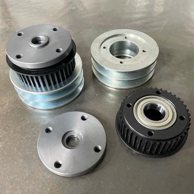 China CNC Machined V-Belt Pulley Flange: Core Transmission Component for sale
