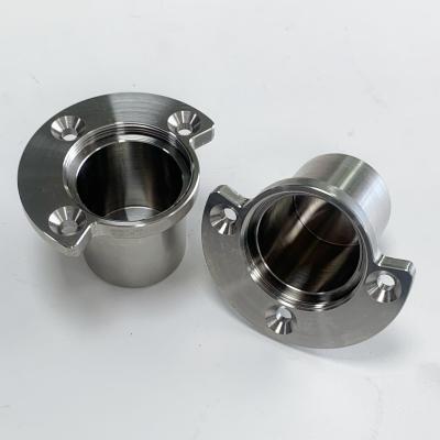 China CNC Turning And Milling Combined Process - Stainless Steel Flange Internal Thread Sleeve Connection Seat for sale