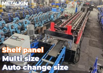 China Special Folded Egde Rack Panel Shelf Panel Roll Forming Machine 6m/Min 15Kw for sale