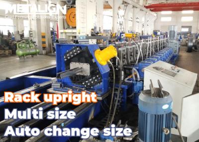 China Heavy Duty Hoist Type Rack Upright Roll Forming Machine 18.5Kw for sale