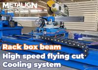 China Heavy Duty Box Beam Roll Forming Machine With Cooling System Precision Round Hole Punching for sale