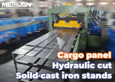 China Heavy Duty Roll Forming Line For Metal Cargo Panels With Precision Shearing And Customizable Roll Stations for sale