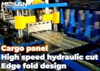 China Multi Peak Corrugated Panels Cold Roll Forming Line With Integrated Hydraulic Cutting for sale