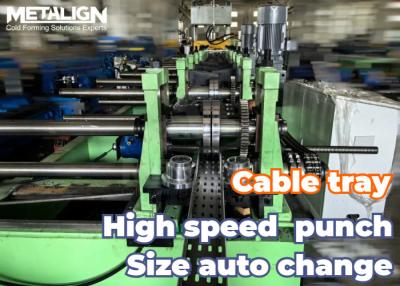 China High Precision Metal Cable Tray Roll Former Featuring 16 Stations And Hydraulic Cutting for sale