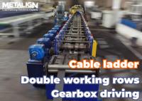 China Flexible Ladder Type Cable Tray Manufacturing Machine With Gearbox Drive System Roll Forming Line for sale