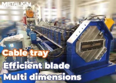 China Dual Size Hydraulic Cutter Cable Tray Roll Former 20m/min For Fast Production for sale