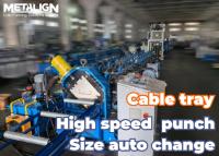 China Servo Feeding Punching Cable Tray Roll Forming Machine Production Line For Galvanized Cable Trays for sale