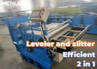 China Efficient 0.8-1.5mm Slitting Cutter Machine With Leveling Machine And Hydraulic Cutter for sale