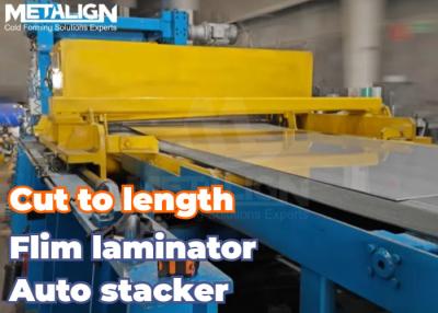 China High Auto Heavy duty sheet coil cutting machine With A Film Laminator 1.5mm -2.5mm thickness for sale