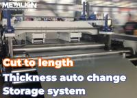 China Auto Change Slitting Cutter Machine To Length Machine Steel coil cutting for sale