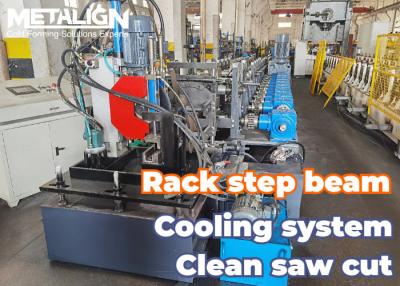 China Precision Saw Cut Rack Roll Forming Machine Step Beam Roll Forming Line for sale