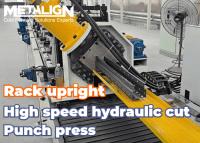 China Pre Punching Automated Rack Roll Forming Machine Line For Adjustable Width Heavy Uprights for sale